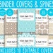10 Editable Line Pattern Binder Covers, Includes 1, 1.5, 2" Spines ...