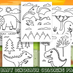 Dinosaur Coloring Pages: 30 Roar-some Baby Dinosaur Designs for ...