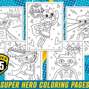 Superhero Coloring Pages: 25 Fun Designs for Kids, Perfect for ...