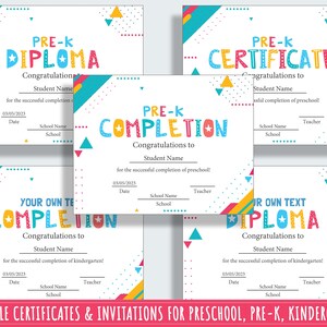 Modern-themed Preschool and Kindergarten End-of-year Celebration Kit ...