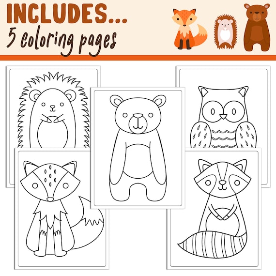 Forest Animals Drawing Easy For Kids