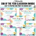 Editable and Fun End of Year Class Awards for Students, 26 Pages, PDF ...