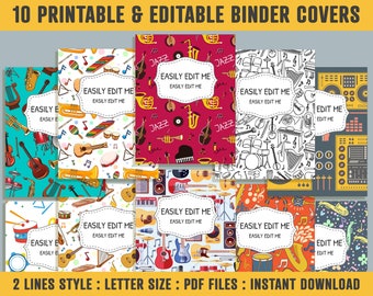 Printable Landscape Binder Cover Set Binder Covers Binder - Etsy