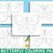 Butterfly Coloring Pages: 25 Simple Designs for Kindergarten ...