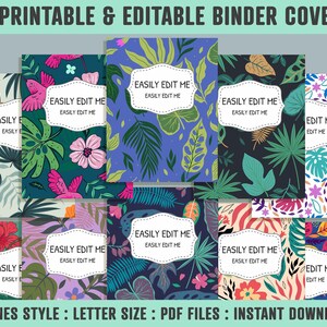Printable Binder Cover Spines - Etsy