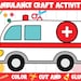 Ambulance Craft Activity Color, Cut, and Glue for Prek to 2nd Grade ...