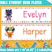 Student Desk Plates, 30 Printable/editable Cute and Funny Animal ...