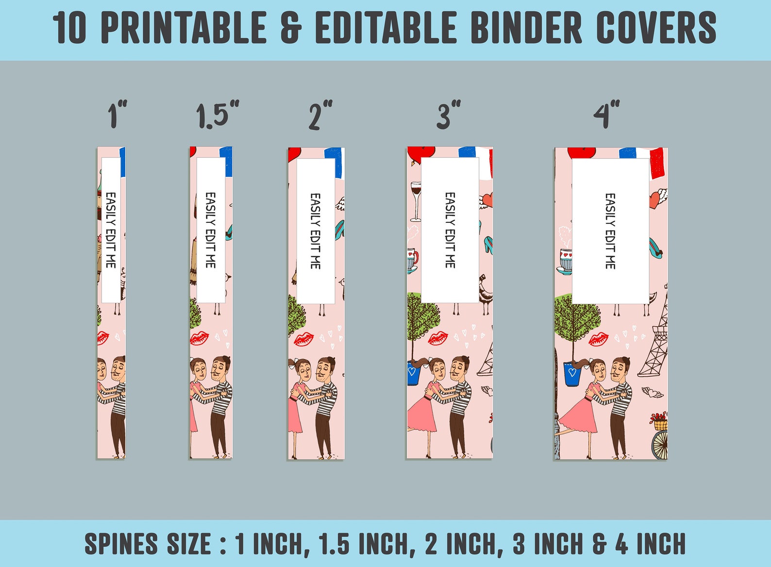 Travel to World, Cultural Travel Binder Cover, 10 Printable & Editable ...