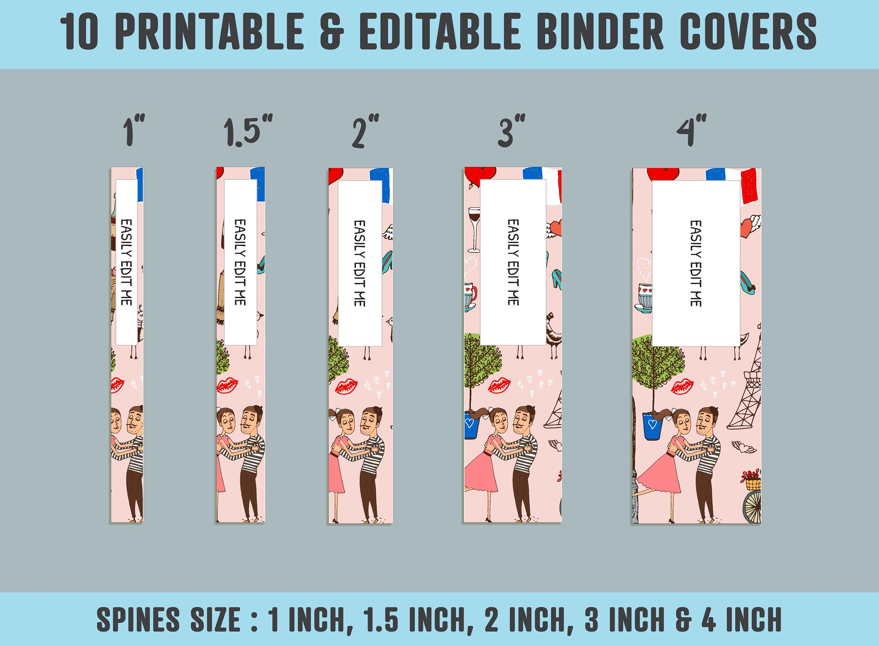 Travel to World, Cultural Travel Binder Cover, 10 Printable & Editable ...