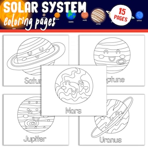 Solar System Coloring Pages: 15 Fun and Educational Activity Sheets for ...