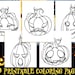 Pumpkin Coloring Pages, 20 Pumpkin Coloring Sheets for Kids, Boys ...