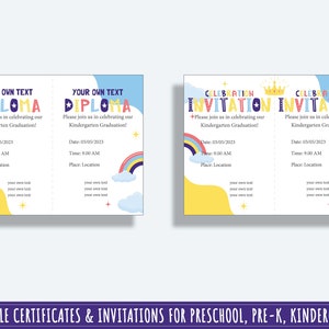 Certificate of Achievement, Editable End of Year Diplomas, Certificates ...