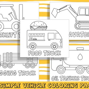 Exciting Vehicles Coloring Pages: 25 Fun and Easy Designs for Preschool ...
