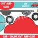 Car Craft Activity Color, Cut, and Glue for Prek to 2nd Grade, PDF File ...