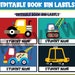 Editable Vehicle Book Bin Labels: 16 Customizable Designs for Perfect ...
