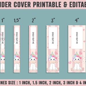 Binder Cover Printable, 10 Covers+spines, Printable, Editable, Teacher ...