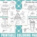 Food Coloring Pages, 15 Printable Recipe Coloring Pages for Kids, Boys ...