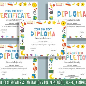Fun and Creative Certificate, Diploma, and Invitation Templates for ...