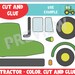 Tractor Craft Activity - Color, Cut, and Glue for Prek to 2nd Grade ...