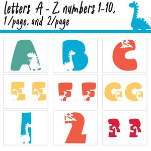 Dinosaur Bulletin Board Letters | A - Z, Letters and Numbers,1 and 2 ...