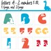 Dinosaur Bulletin Board Letters A Z, Letters and Numbers,1 and 2 per ...