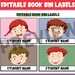 Editable Student Book Bin Labels: 16 Customizable Designs for Perfect ...