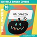 10 Editable Halloween Activity Binder Covers, Includes 1", 1.5",2 ...