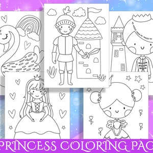 Magical Princess Coloring Pages: 15 Enchanting Coloring Book Designs ...