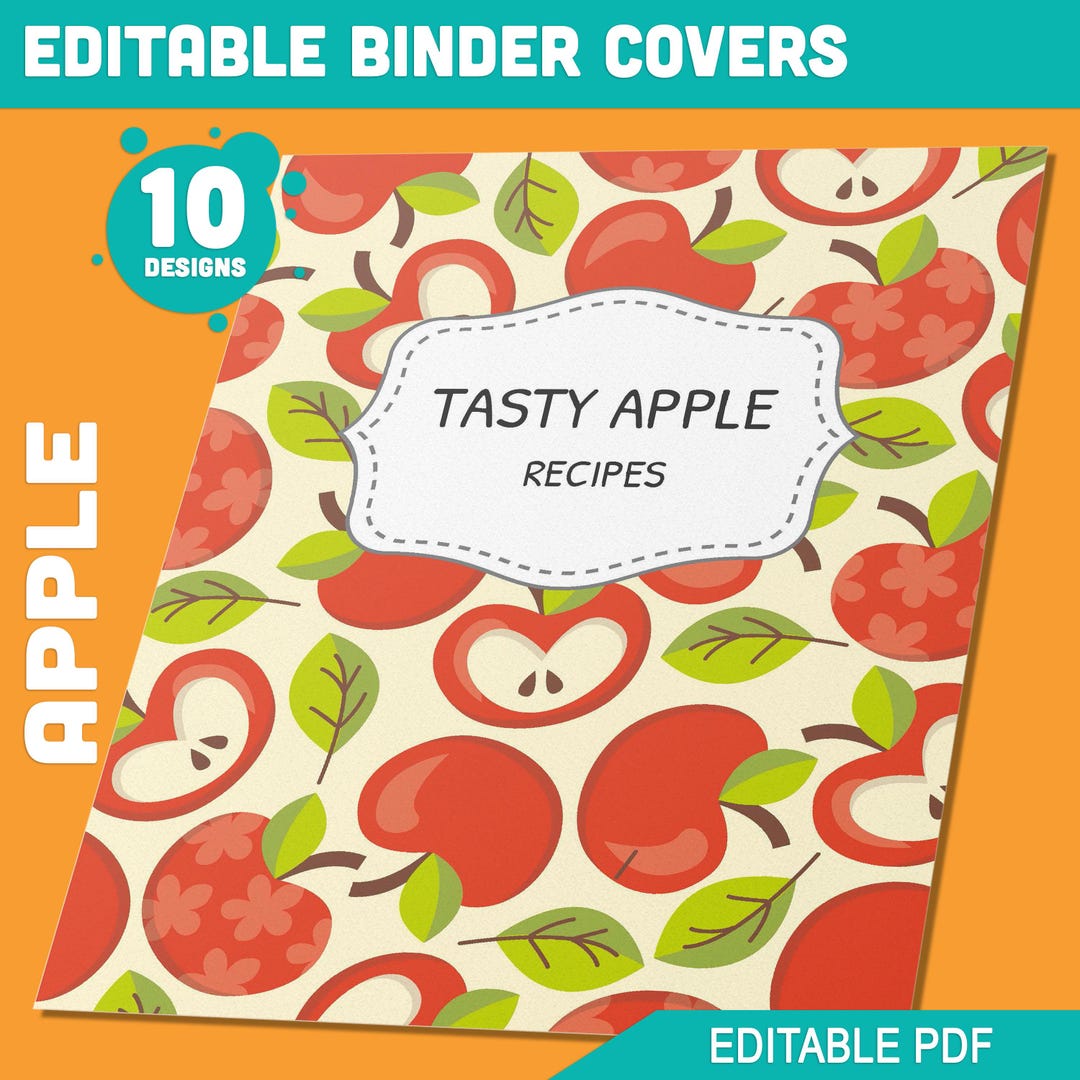 Editable Binder Covers, 10 Printable & Editable Binder Covers+spines ...