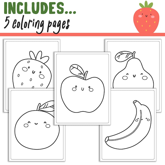 Las Frutas Aprende A Dibujar Y Colorear Las Frutas Aprende A Dibujar