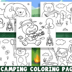 Camping Coloring Pages: 15 Fun Coloring Book Designs – Perfect for ...