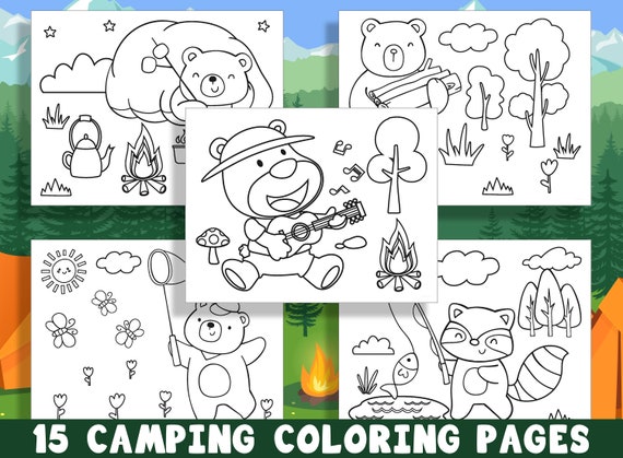 Coloriages De Camping Pour Les Enfants