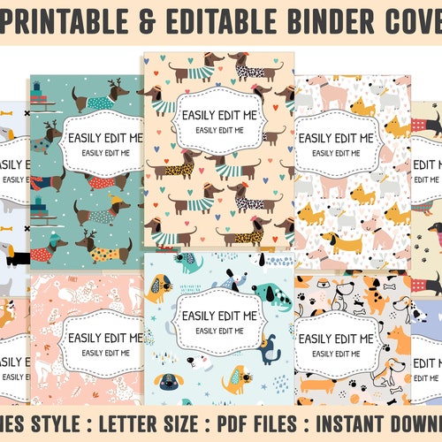 Binder Cover Music 10 Printable/editable Coversspines - Etsy