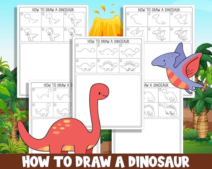 How to Draw Prehistoric Animals Dinosaurs, by Linda Murray, Shi Chen ...