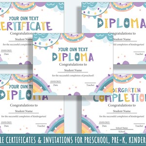 Colors of Success: 37 Pages of Rainbow-themed Diplomas, Certificates ...