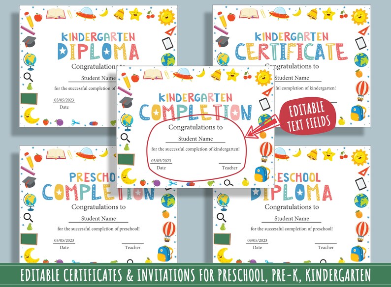 Fun and Creative Certificate, Diploma, and Invitation Templates for ...