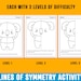 Lines of Symmetry Activity, 24 Pages/8 Designs, Each With 3 Levels of ...