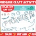 Cute Baby Dinosaur Craft Activity Color, Cut, and Glue for Prek to 2nd ...