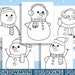 25 Adorable Snowman Coloring Pages for Preschool and Kindergarten, PDF ...