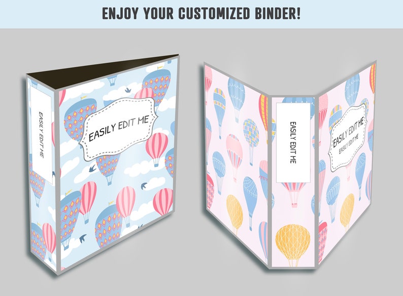 Printable Binder Cover, 10 Covers+spines, Binder Cover Printable ...