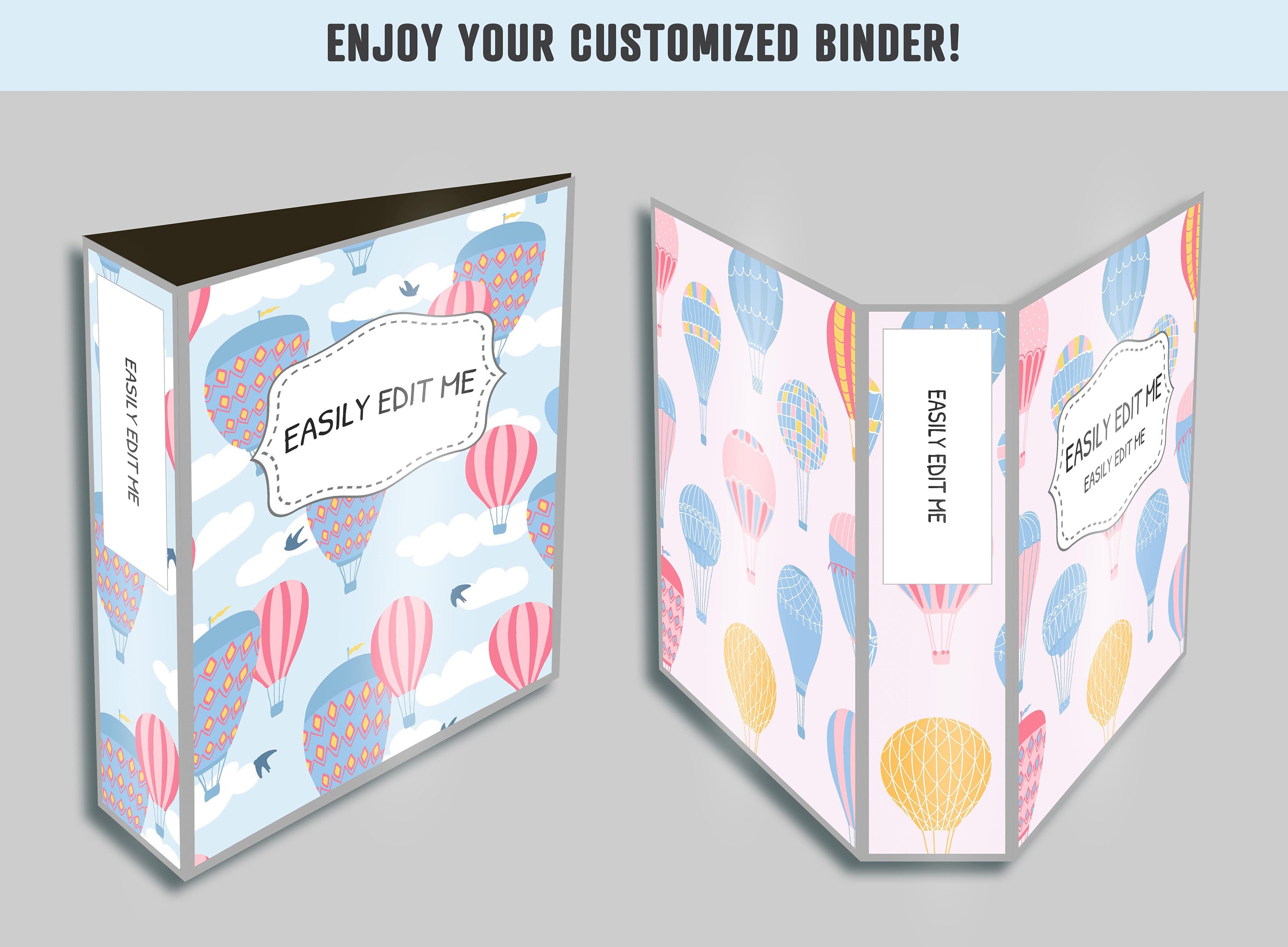 Printable Binder Cover 10 Coversspines Binder Cover - Etsy