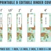 Sea Life Pattern Binder Cover, 10 Printable/editable Binder Covers ...