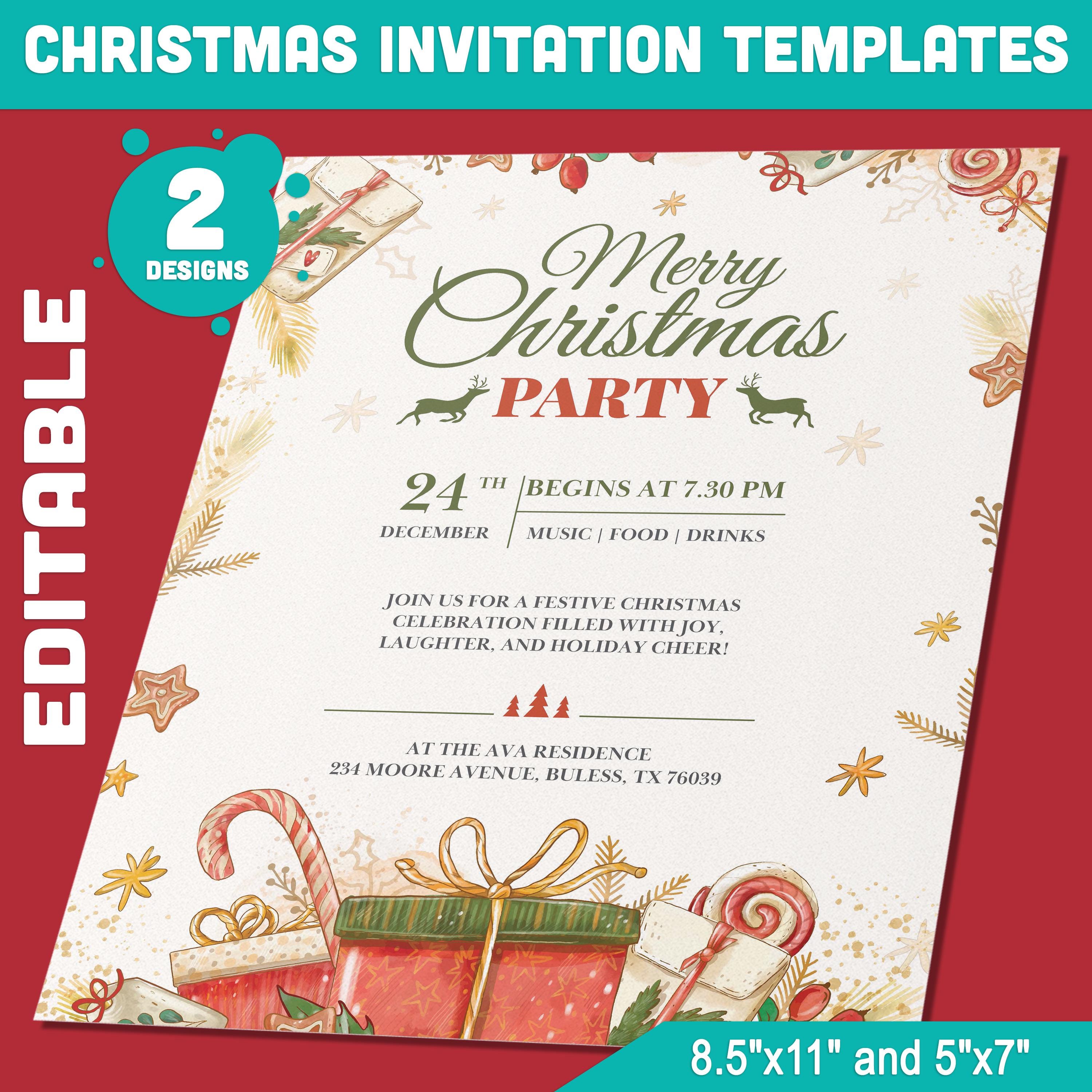 Personalize Your Festivities: Get Creative With Editable Christmas ...