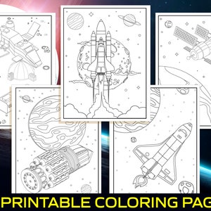Space Coloring Pages 40 Printable Space Coloring Pages for Kids, Boys ...