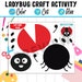 Ladybug Paper Craft Activity - Color, Cut, and Glue for Prek to 2nd ...