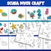Underwater Adventures Craft Bundle: Scuba Diver and Ocean Animals Dive ...