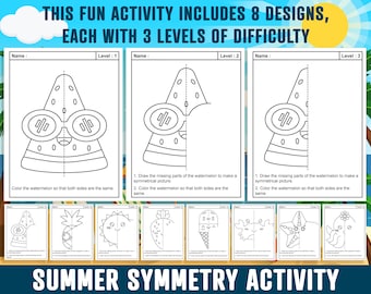 Dinosaur Symmetry Worksheet, Dinosaur Theme Lines of Symmetry Activity ...