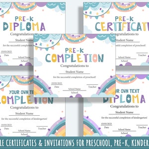 Colors of Success: 37 Pages of Rainbow-themed Diplomas, Certificates ...