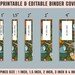 Various Birds Binder Cover, 10 Printable/editable Binder Covers ...