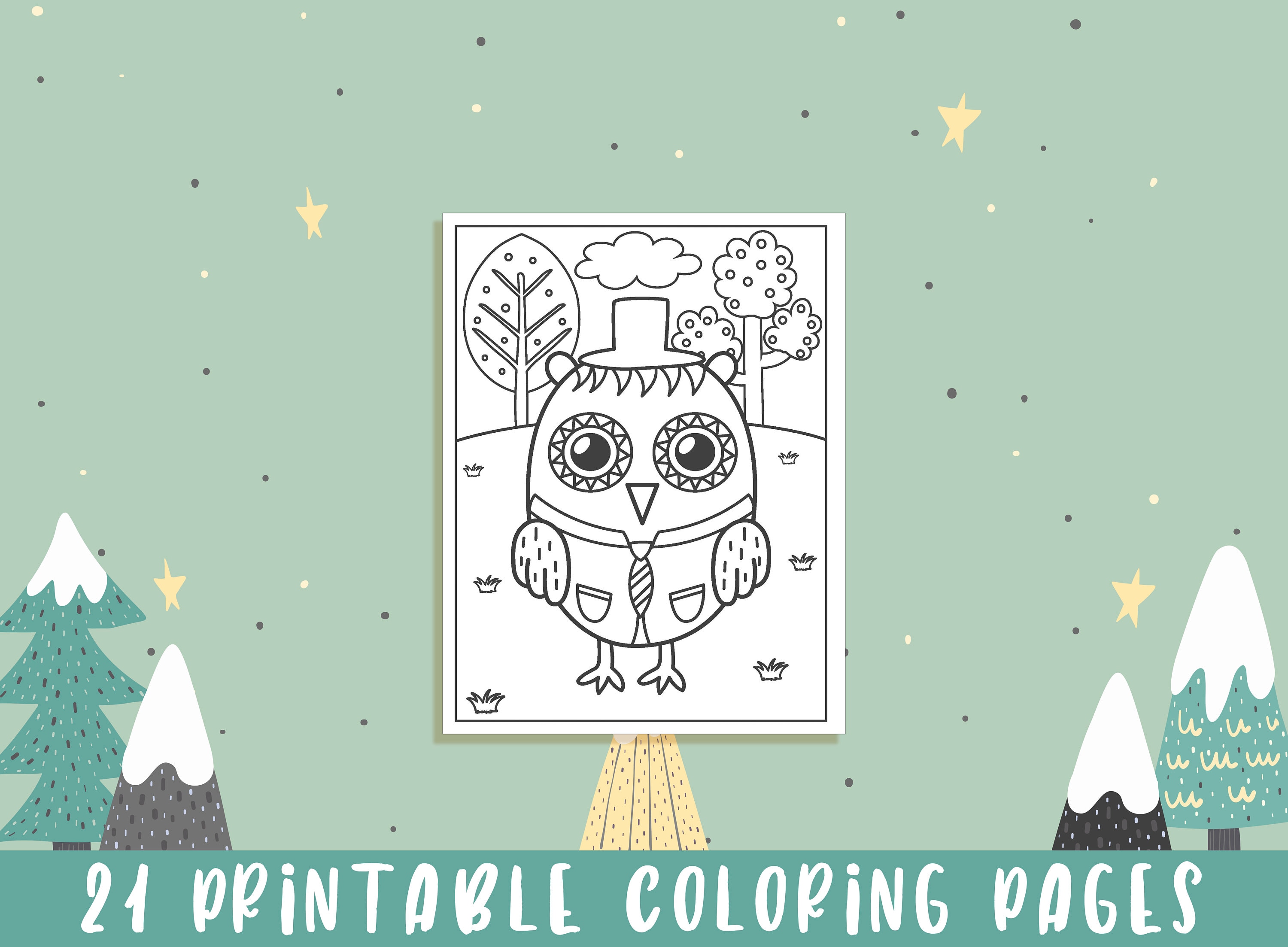 Cute Owl Coloring Pages: 21 Printable Owl Designs for Kids, Boys, Girls ...